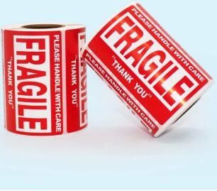 Adhesive Shipping Handling Label Sticker